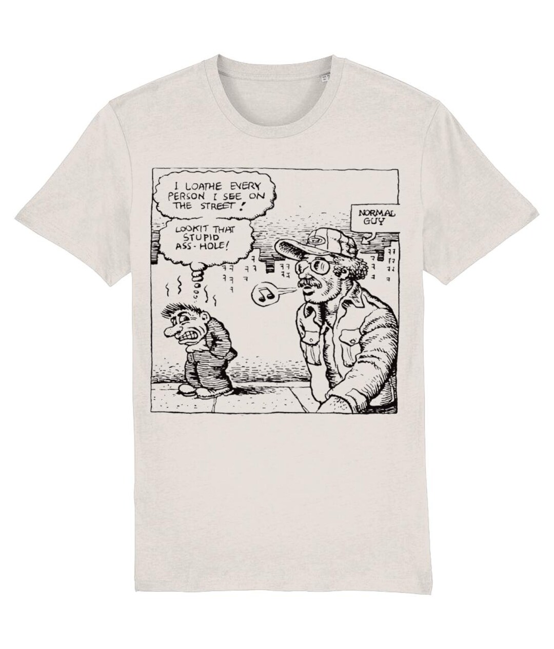 I Loathe Every Person I See on the Street Robert Crumb T-shirt - Etsy