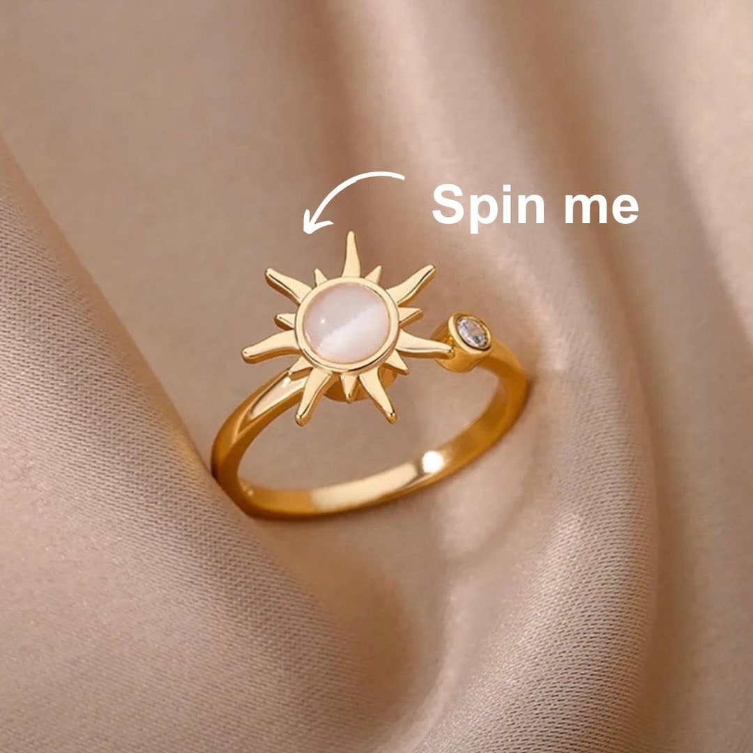 Star Anxiety Ring: Worry Ring Anxiety Ring Fidget Ring Skin Picking ...