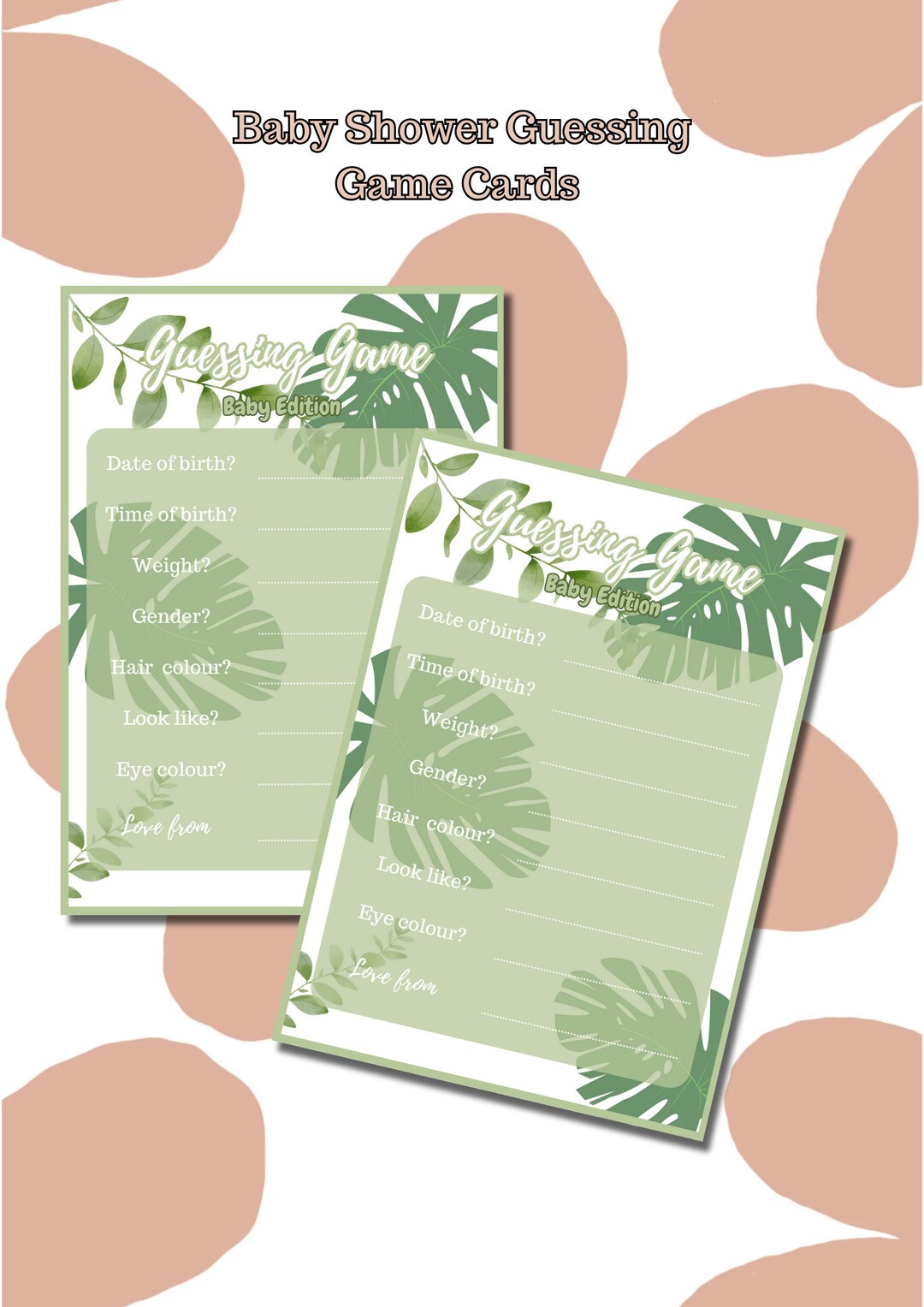 Baby Shower Baby Shower Games Baby Shower Guessing Game Guessing Game ...