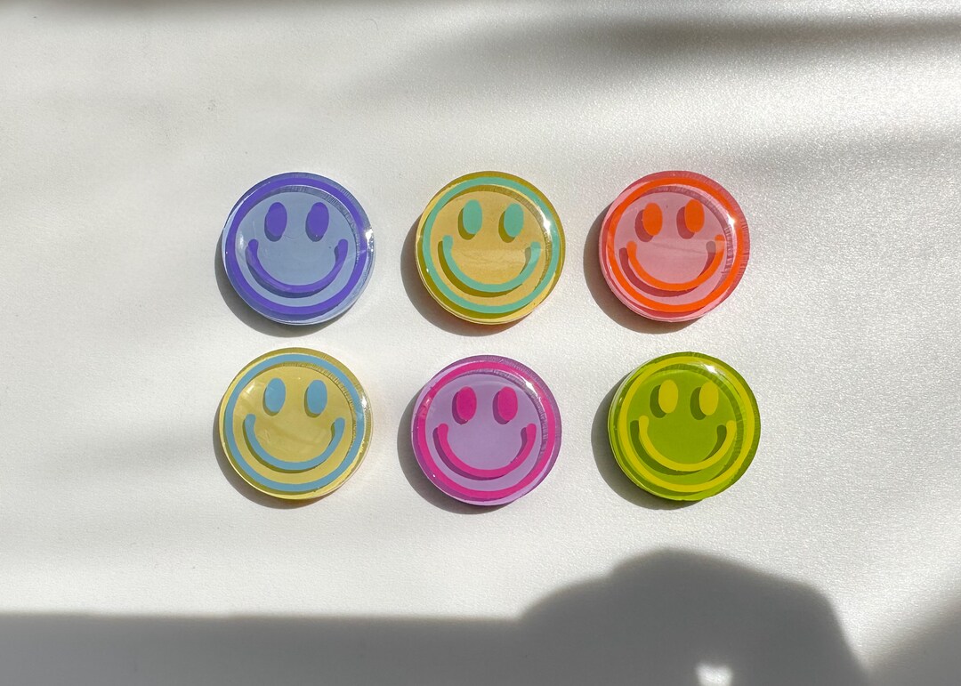 Colorful Smiley Face Pin Shirt Pin Cute Pin for Backpack - Etsy