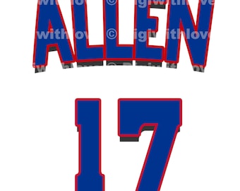 Josh Allen Clipart - Etsy