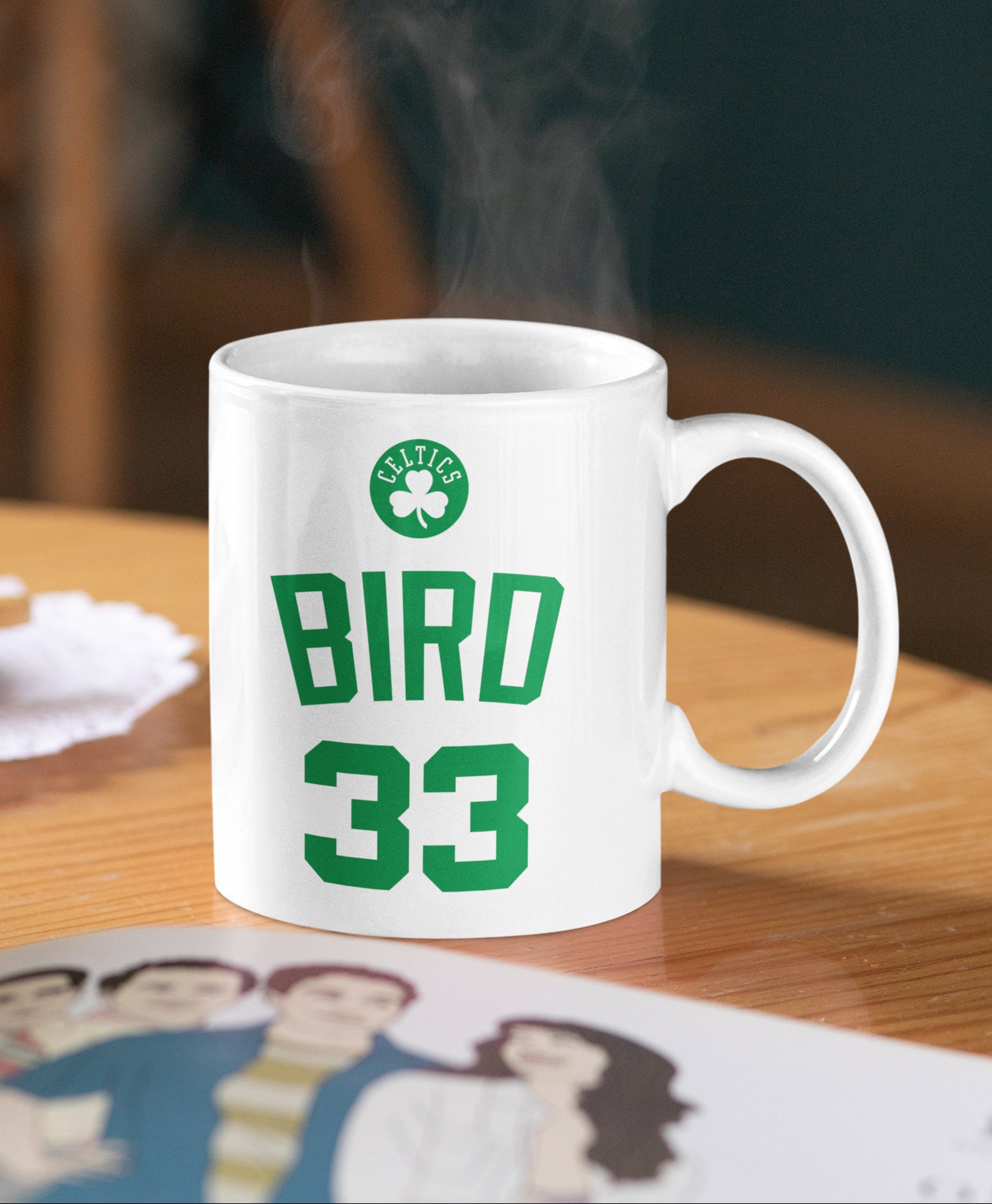 Larry Bird 33 Celtics Boston Jersey Logo - Etsy