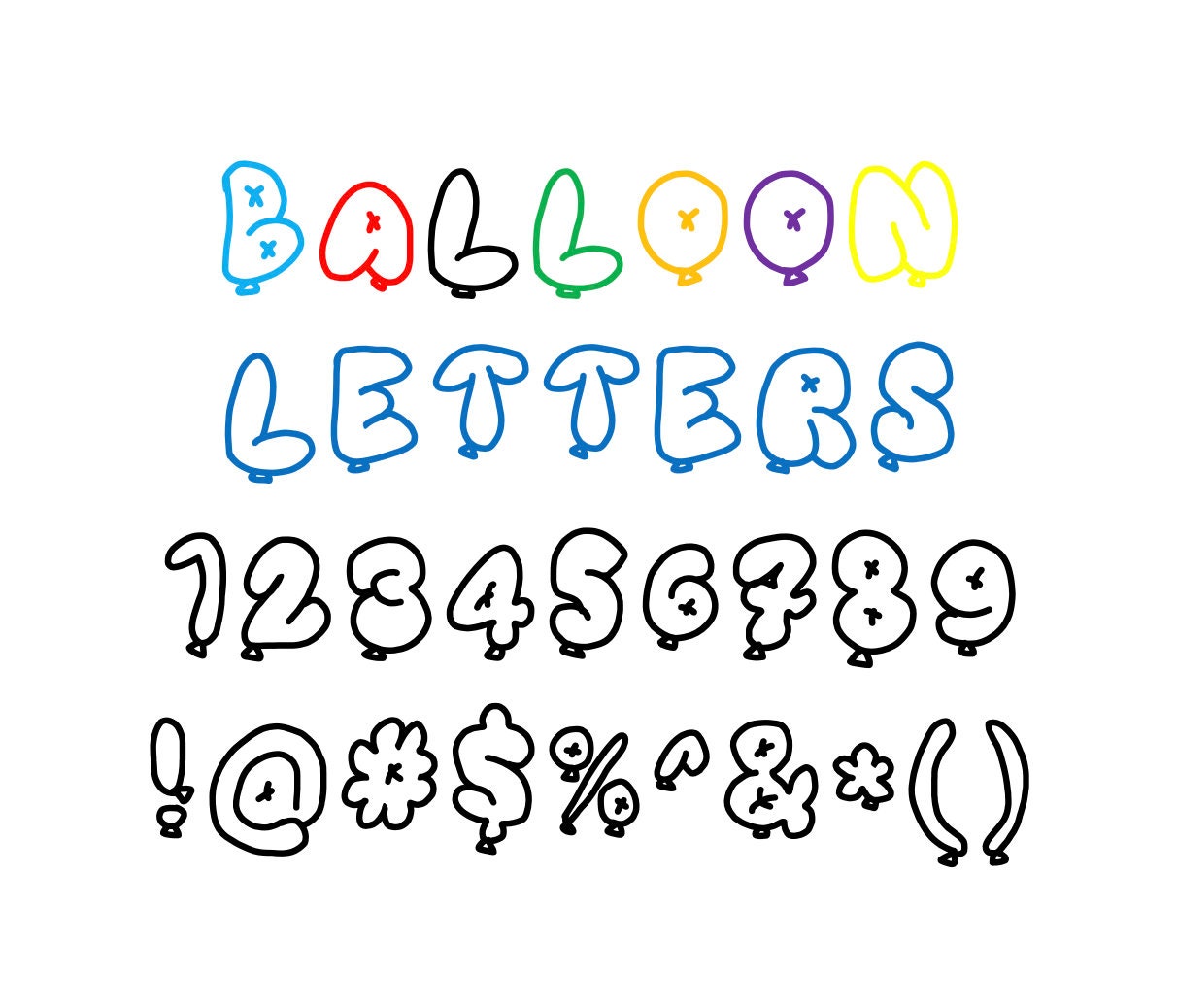 Balloon Letters Font