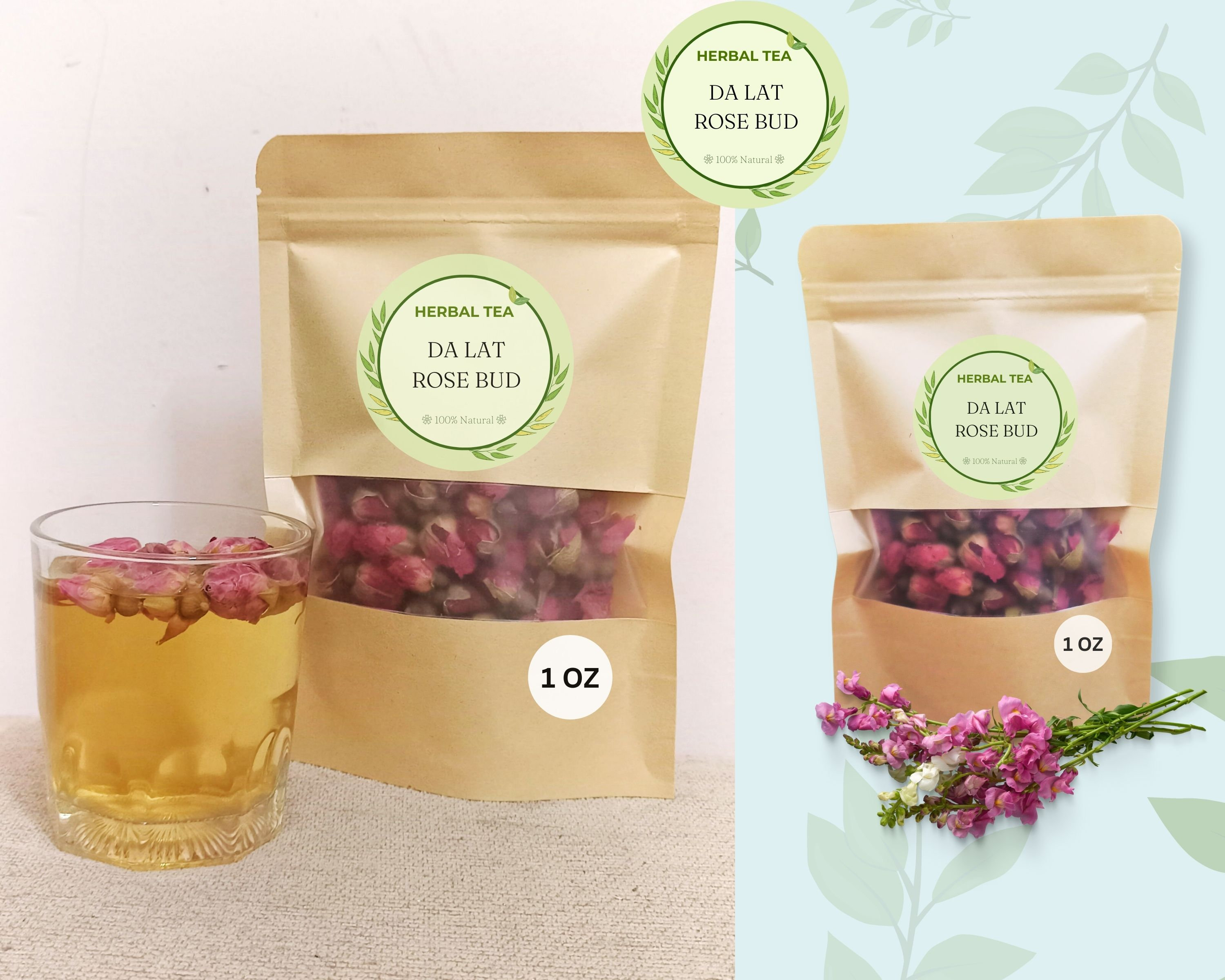 Naturally Dried Da Lat Pink Roses Bud Without Chemicals, Detoxifying ...