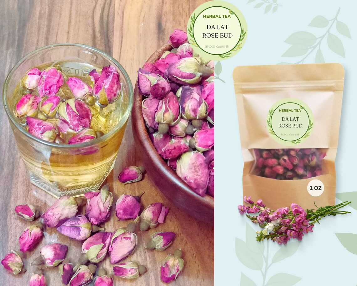 Naturally Dried Da Lat Pink Roses Bud Without Chemicals, Detoxifying ...