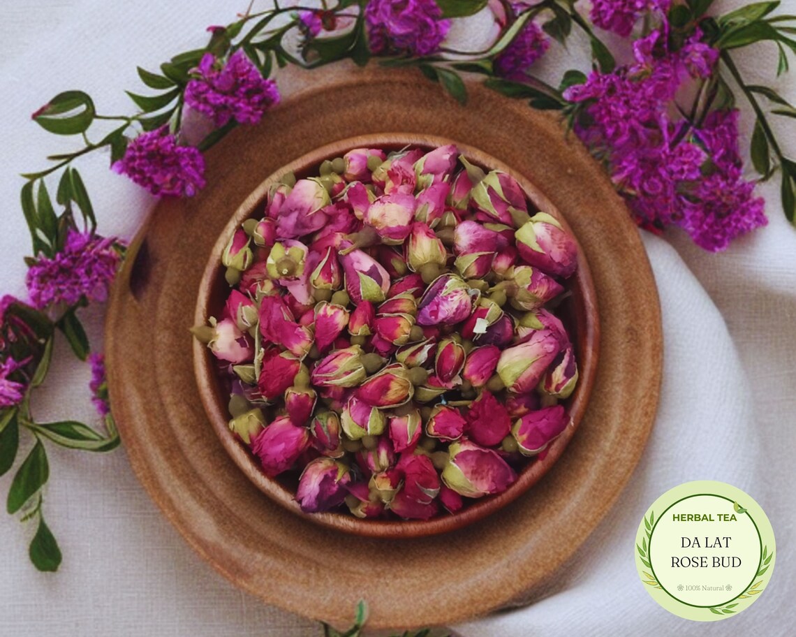 Naturally Dried Da Lat Pink Roses Bud Without Chemicals, Detoxifying ...
