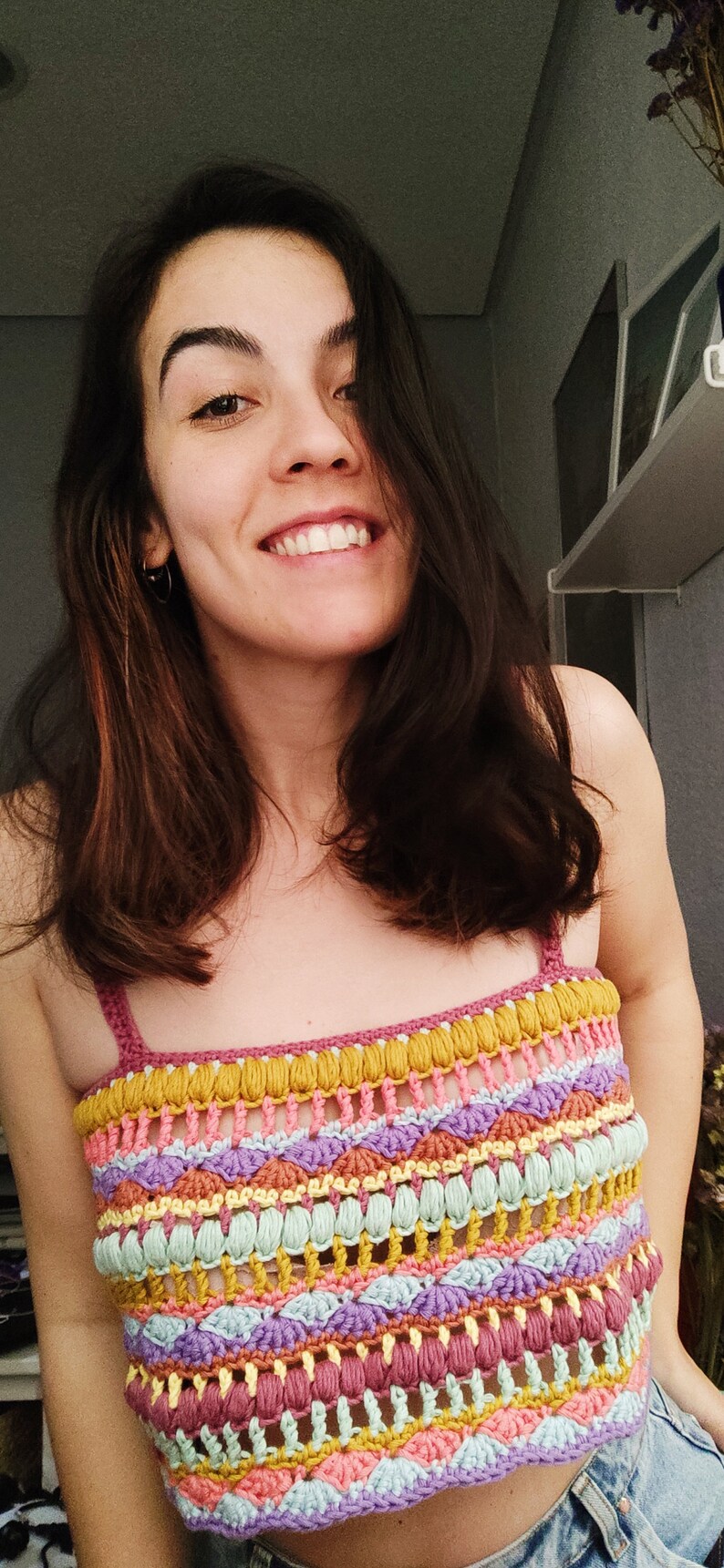 Crochet Top Pattern Life is a Carnival Top Digital - Etsy