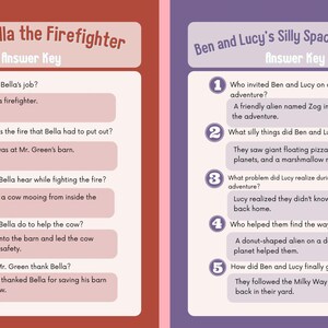 1st-3rd Grade Reading Comprehension Printables | Homeschool & Classroom ...