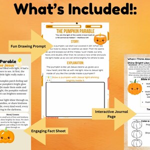 Pumpkin Parable Shine Bright Like Jesus Fall Bible Lesson Bundle Kids ...