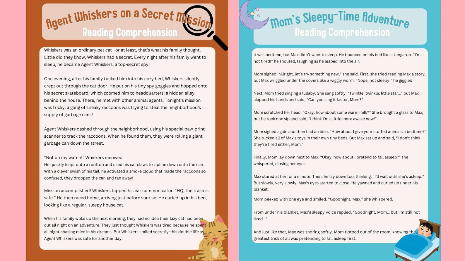 1st-3rd Grade Reading Comprehension Printables | Homeschool & Classroom ...