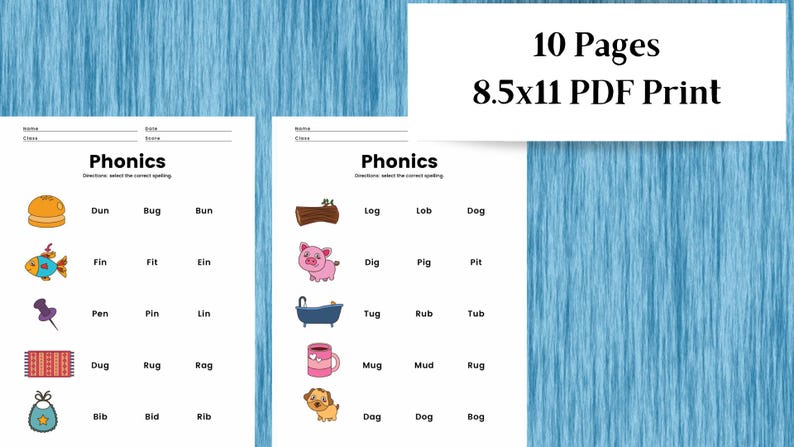 Spelling Worksheets for Pre-k to 1st Grade | Fun Learning and Easy ...