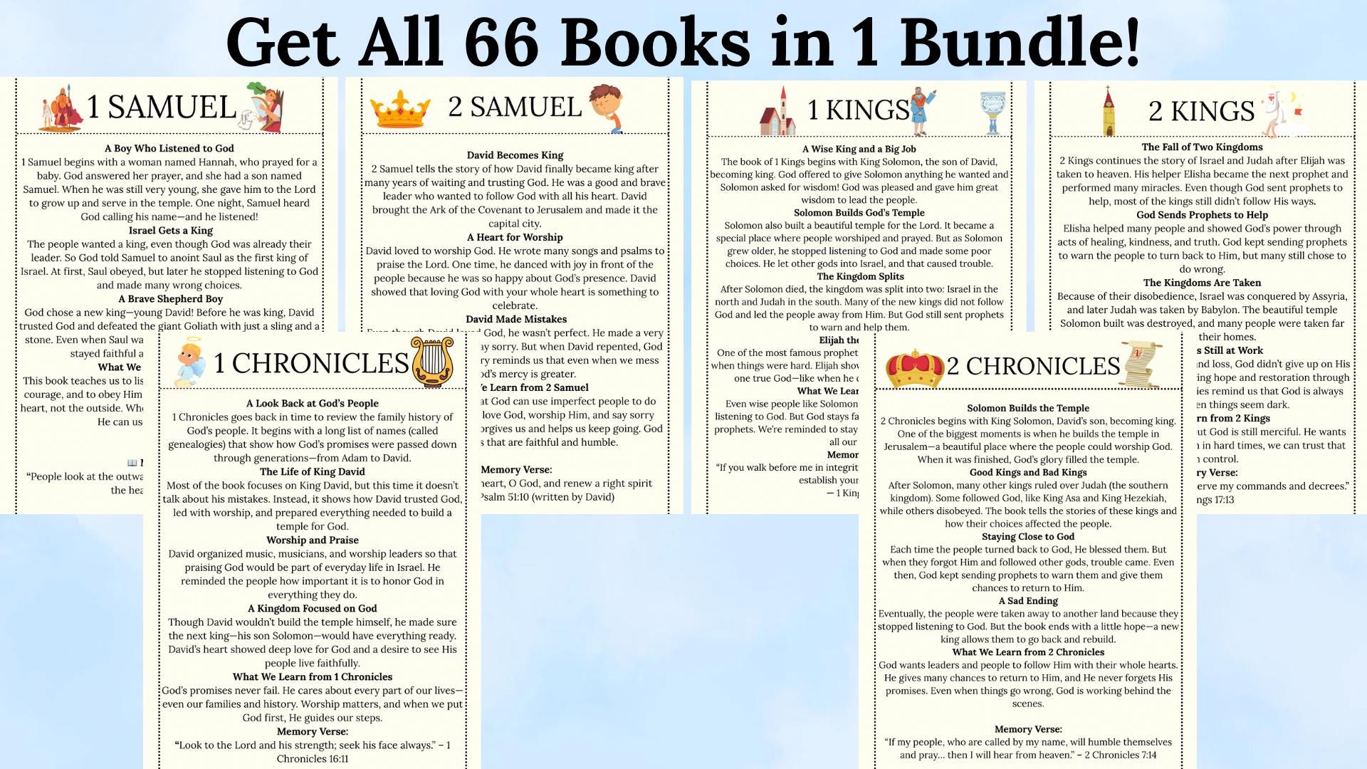 66 Books of the Bible Retold for Kids Bible Study Lessons Bible ...