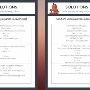Math Word Problem Practice for Middle School: 30 Pages With Answers ...