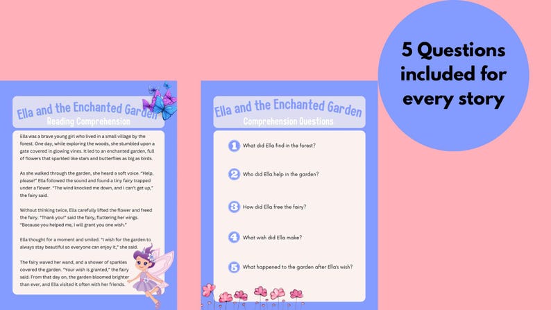 Reading Comprehension Printable Bundle 1st-3rd Grade Homeschool and ...