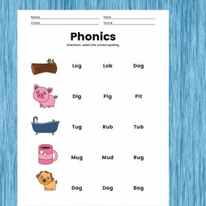 Spelling Worksheets for Pre-k to 1st Grade | Fun Learning and Easy ...