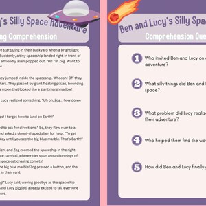 1st-3rd Grade Reading Comprehension Printables | Homeschool & Classroom ...