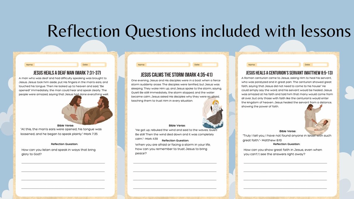 Mega Bible Lesson Bundle 79 Pages Bible Stories for Kids Printable ...