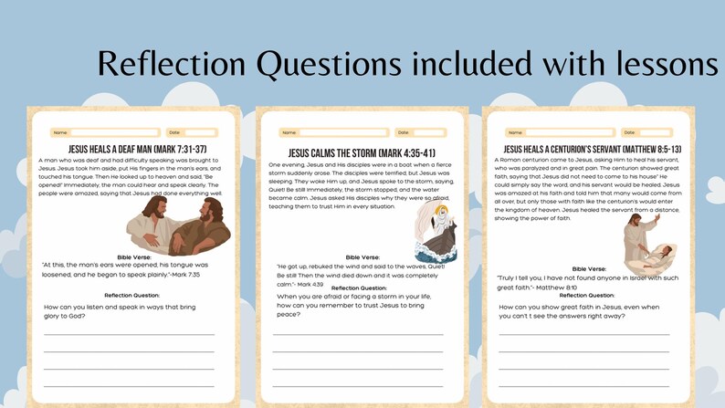 Mega Bible Lesson Bundle 79 Pages Bible Stories for Kids Printable ...