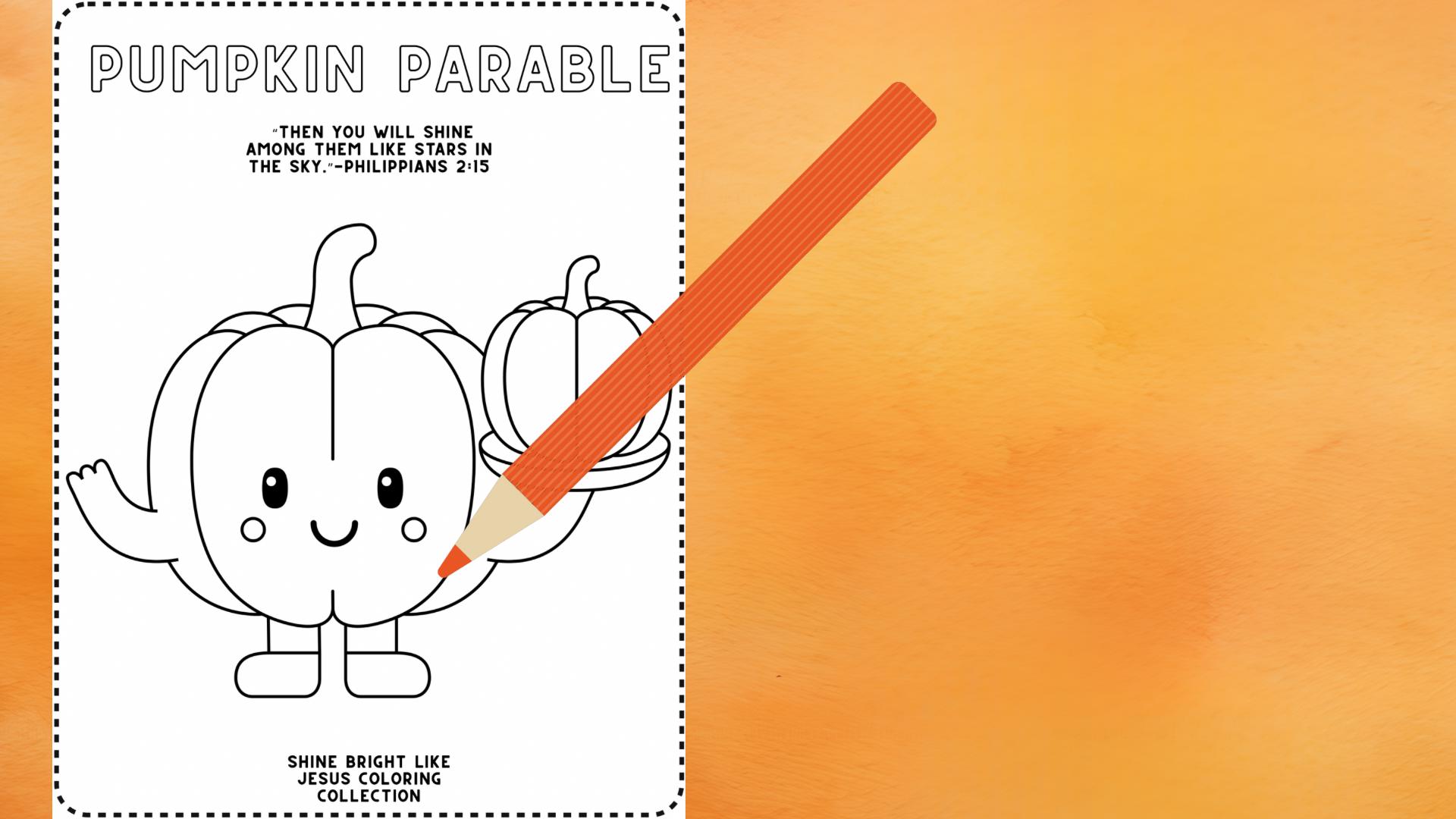 Pumpkin Parable Shine Bright Like Jesus Fall Bible Lesson Bundle Kids ...