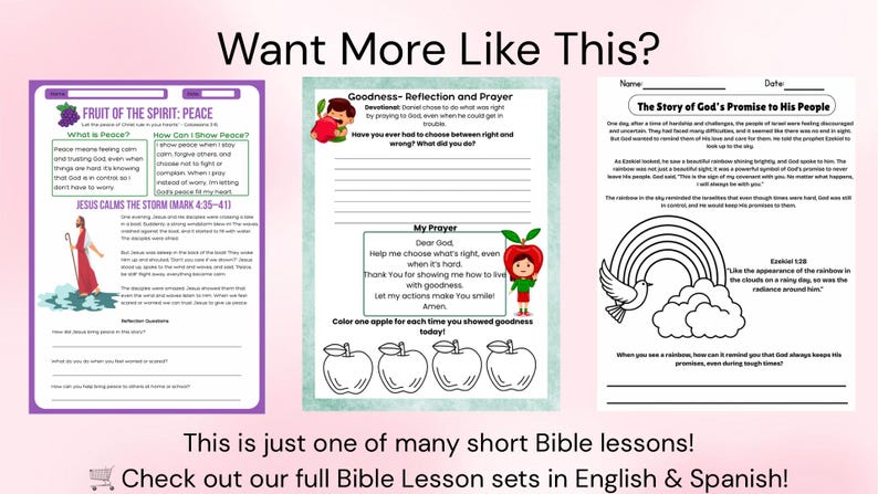 What is Prayer Bible Lesson for Kids Printable PDF Christian Activity ...