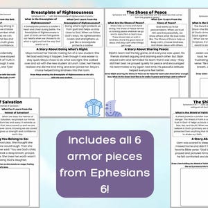 Armor of God Drawing Prompt Bible Lessons for Kids Christian Printable ...