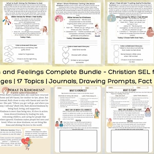 Complete Christian Social Emotional Learning Bundle Faith and Feelings ...