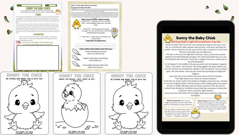 Spring Bible Lesson Mega Bundle for Kids Christian Drawing Prompts ...