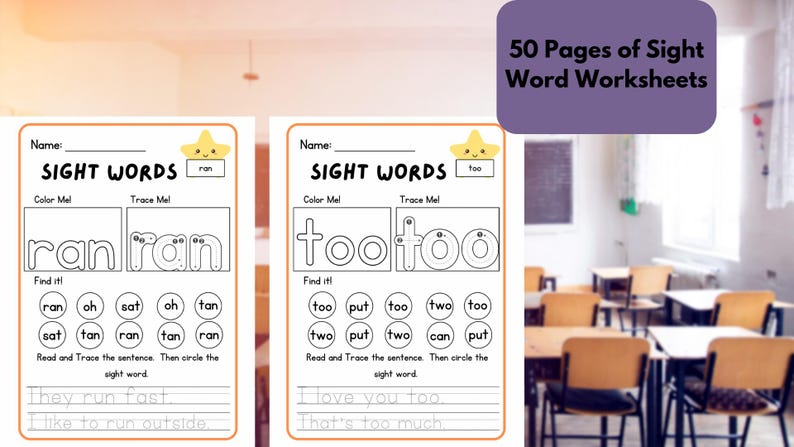 Spelling Worksheets for Pre-k to 1st Grade Kindergarten Learning Bundle ...