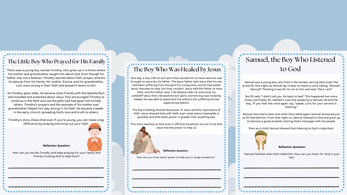 Mega Bible Lesson Bundle 79 Pages Bible Stories for Kids Printable ...