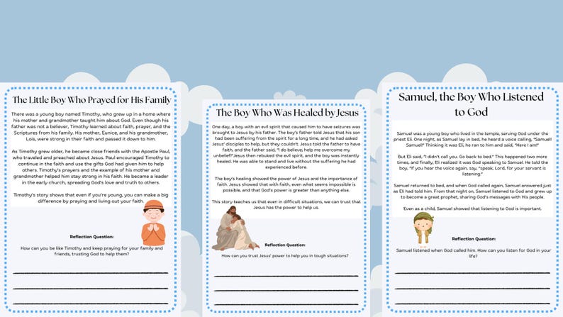 Mega Bible Lesson Bundle 79 Pages Bible Stories for Kids Printable ...