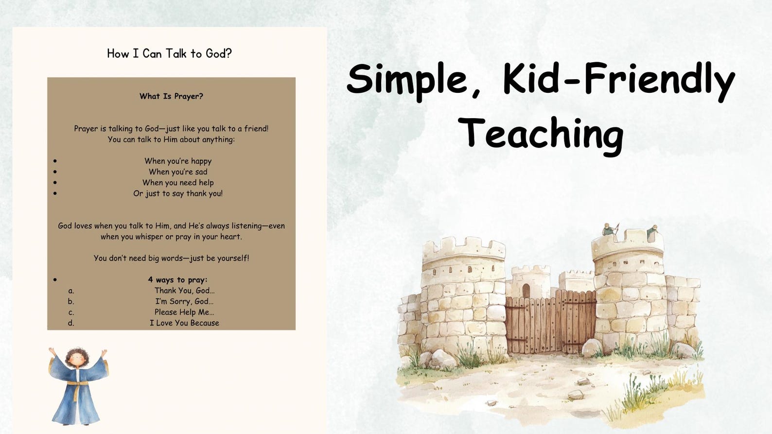 Kids Prayer Journal Printable – Bible-based Prayer Pages for Children ...