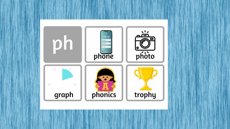 Digraph Flashcard Pack Phonics Practice Printable CH, SH, TH, Wh Cards ...