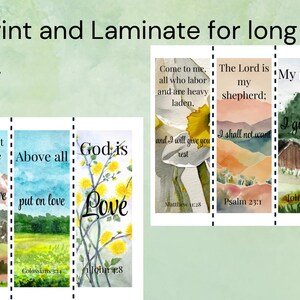 Faith-based Bible Verse Bookmarks - 32 Scriptures for Strength and ...