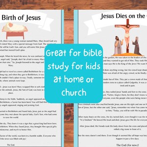 Bible Stories for Kids Simple Bible Study Guide, Easy to Read, Perfect ...