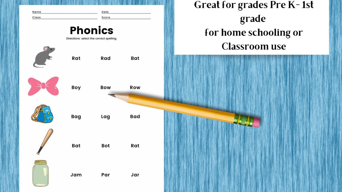 Spelling Worksheets for Pre-k to 1st Grade | Fun Learning and Easy ...