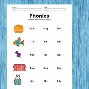 Spelling Worksheets for Pre-k to 1st Grade | Fun Learning and Easy ...