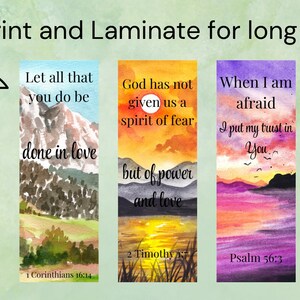Faith-based Bible Verse Bookmarks - 32 Scriptures for Strength and ...