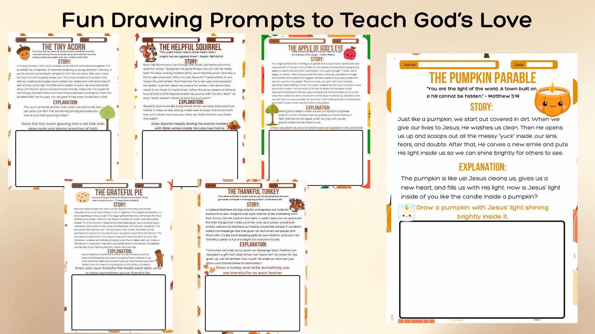 Mega Fall Bible Lesson Bundle for Kids Christian Activities Fall Sunday ...