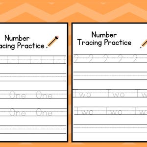 Number Tracing Bundle 1-20 Printable Tracing Worksheets for Kids ...