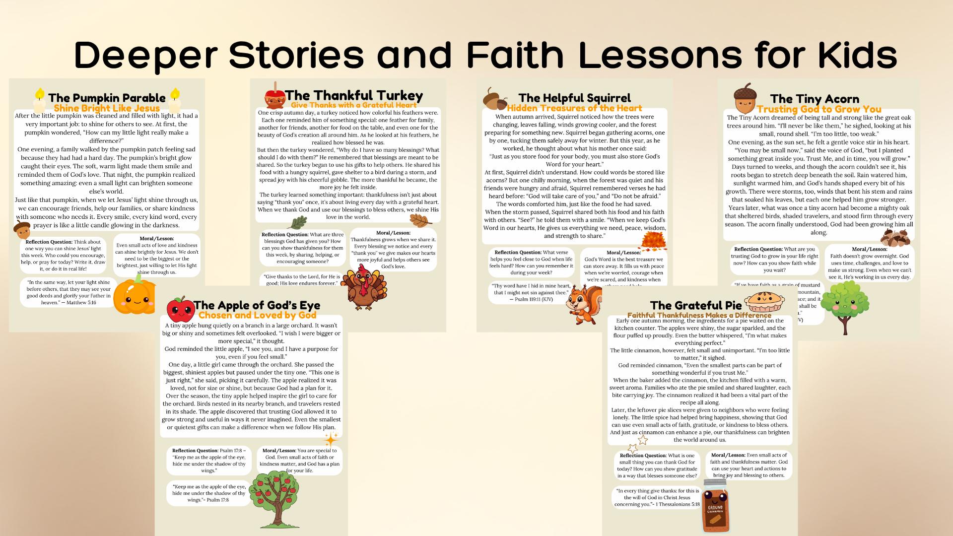 Mega Fall Bible Lesson Bundle for Kids Christian Activities Fall Sunday ...