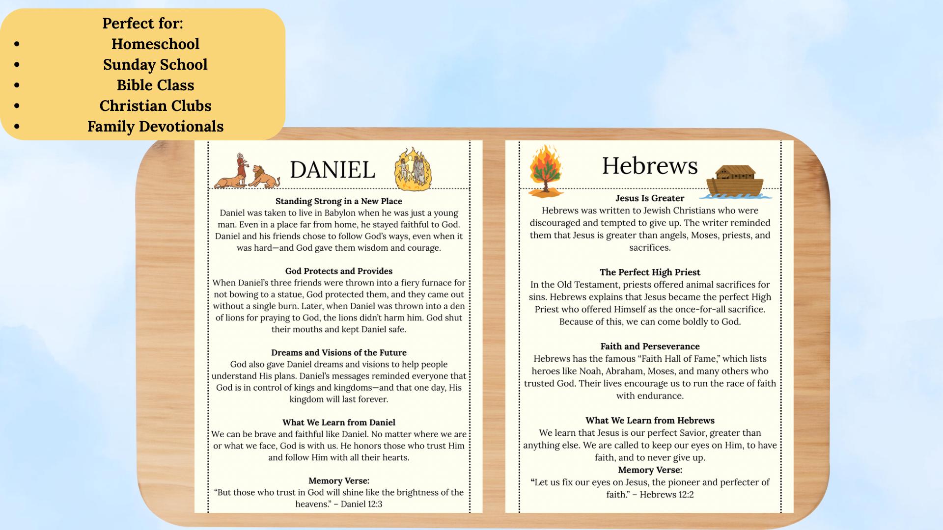66 Books of the Bible Retold for Kids Bible Study Lessons Bible ...