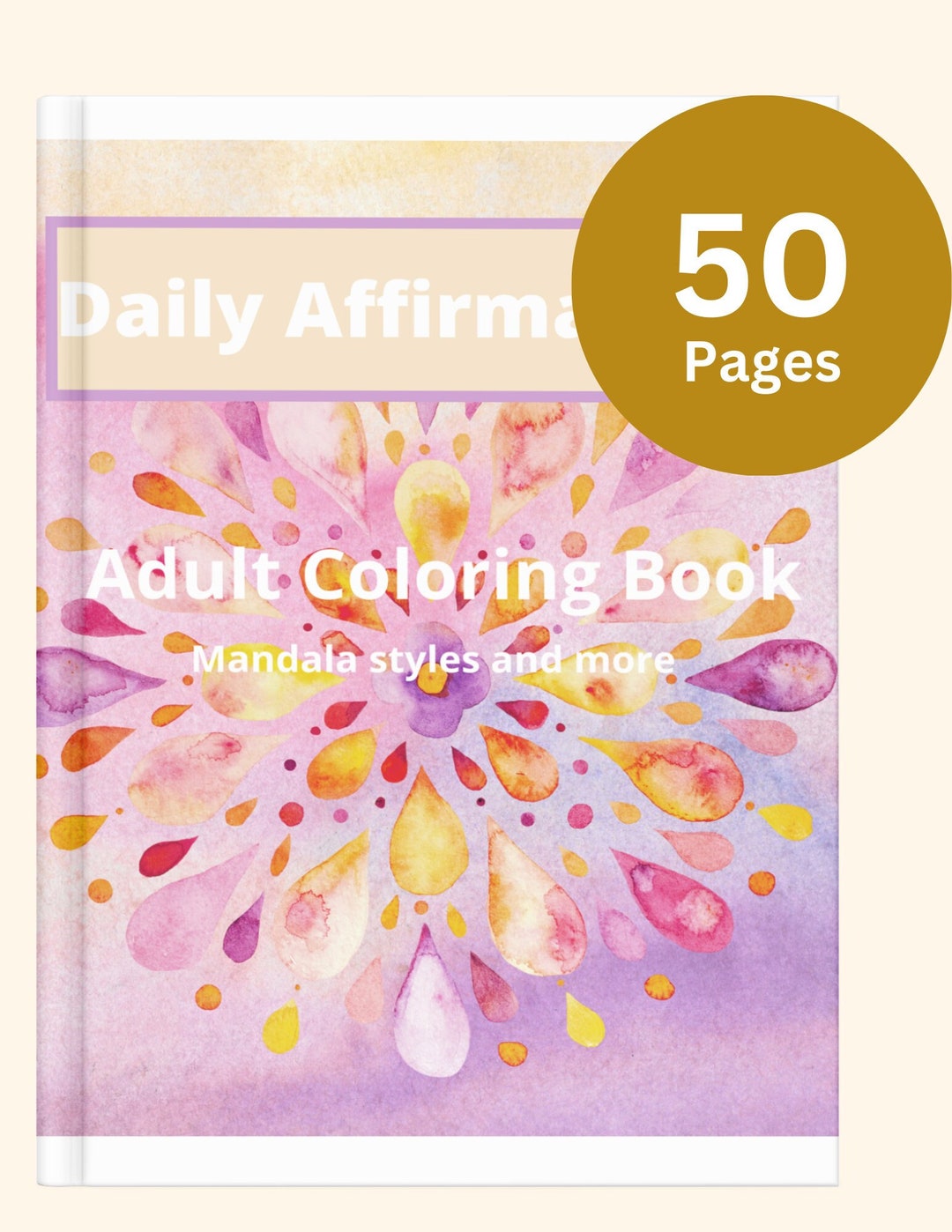 Daily Affirmation Coloring Pages for Mindfulness and Stress Relief ...