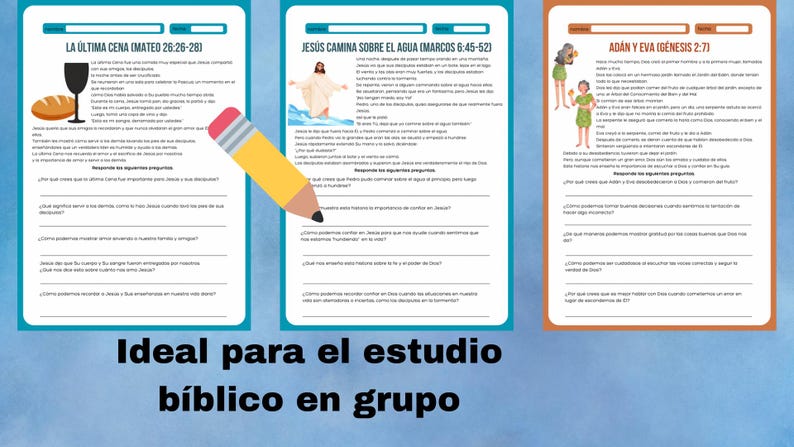 Lecciones Bíblicas Para Niños | 20 Páginas De Historias Bíblicas Con Actividades | Ideal Para ...