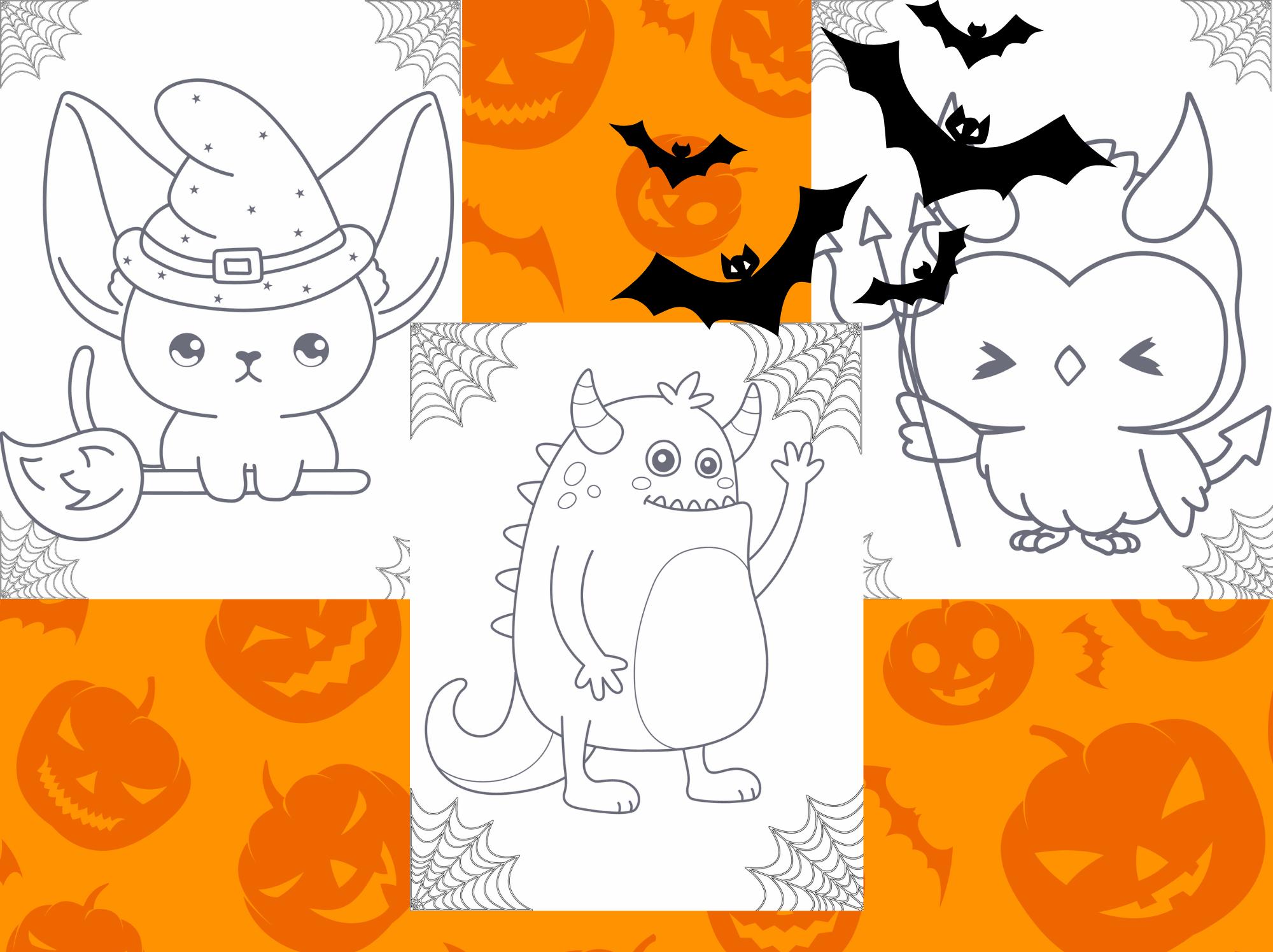 Halloween Coloring Pages for Kids Fun Printable Activity Sheets for ...
