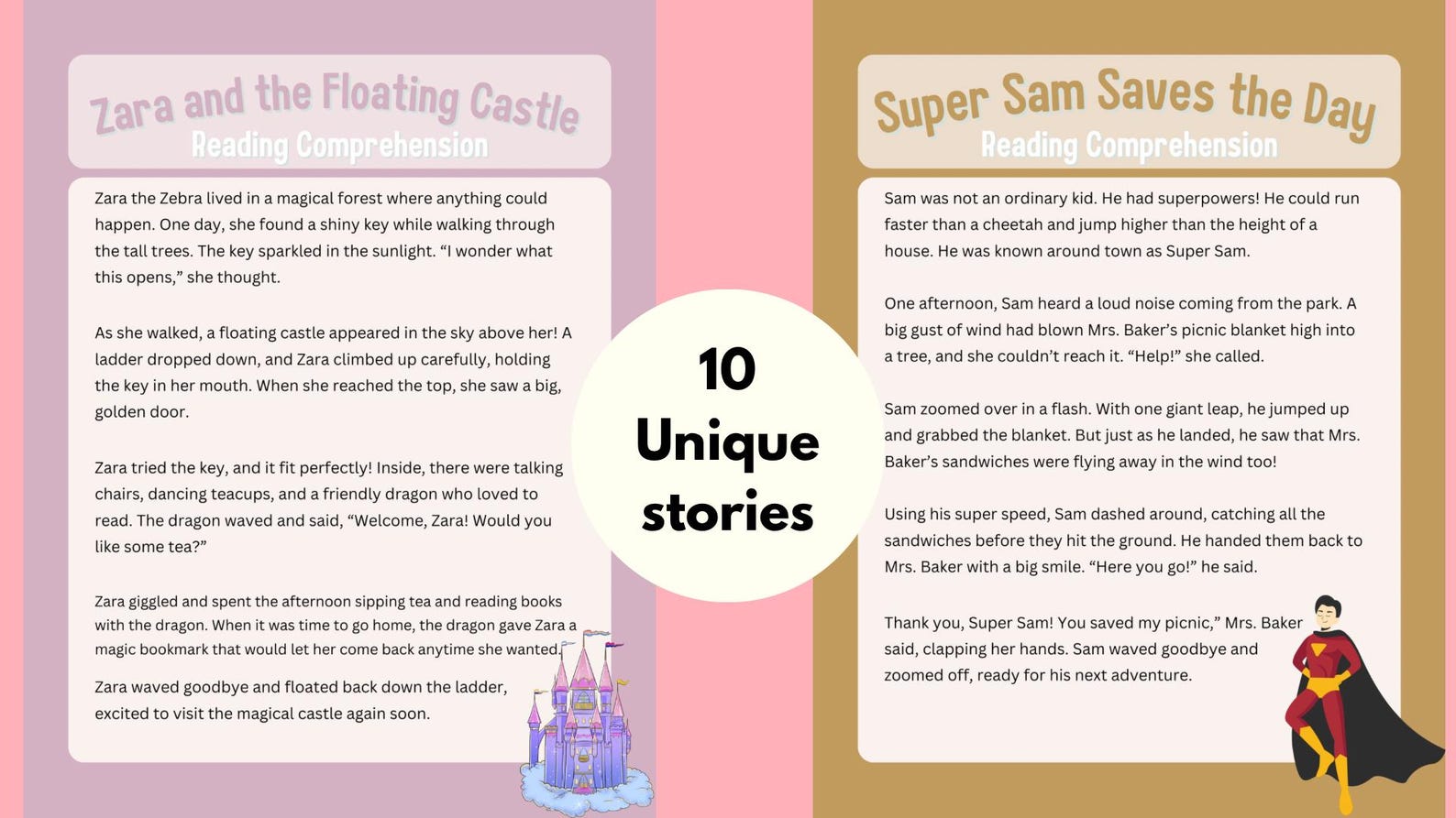 Reading Comprehension Printable Bundle 1st-3rd Grade Homeschool and ...