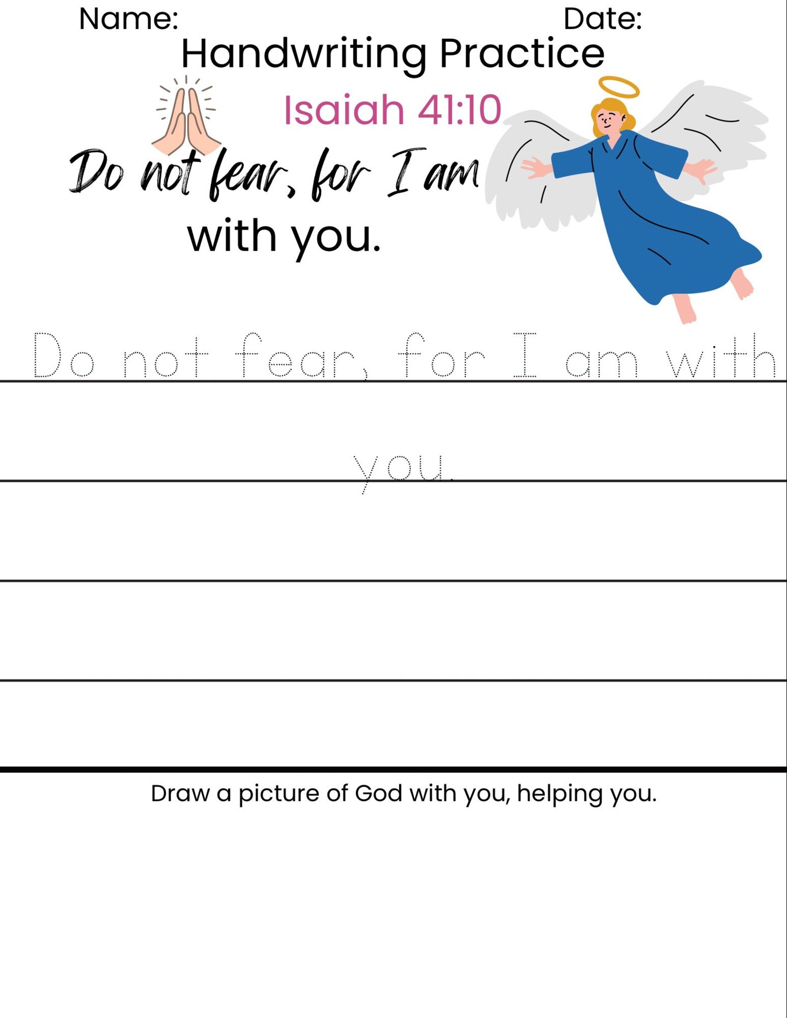 Printable Bible Verse Tracing and Drawing Activities – Perfect for ...