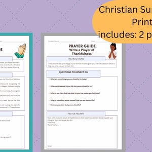 Bible Verse Flashcards and Prayer Worksheets – Christian Learning Set ...