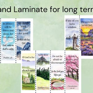 Faith-based Bible Verse Bookmarks - 32 Scriptures for Strength and ...