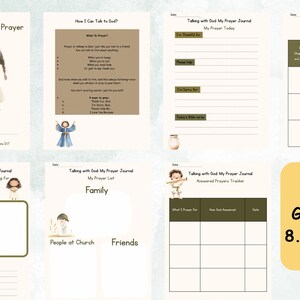 Kids Prayer Journal Printable – Bible-based Prayer Pages for Children ...