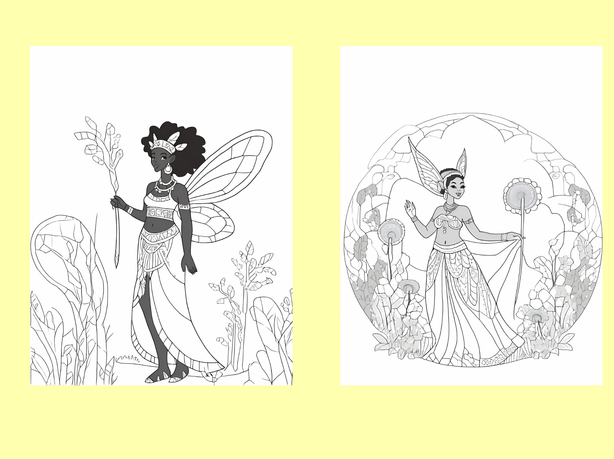 Fairy Coloring Pages: Printable Fantasy Art for Kids & Adults ...